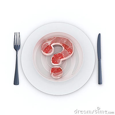 Beef Question Mark Stock Images - Image: 3672154
