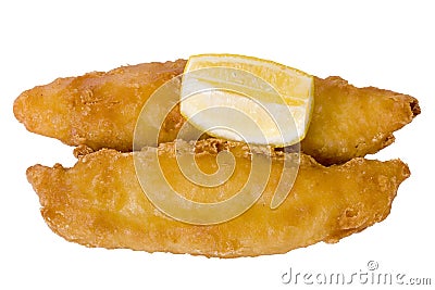 Beer Battered Fish And Lemon Stock Photo - Image: 2429640