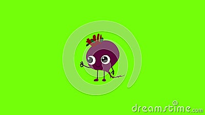 Beet icon animation stock video. Video of chromakey - 217968795