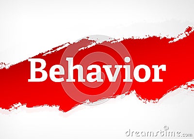Behavior Red Brush Abstract Background Illustration Royalty-Free Stock ...