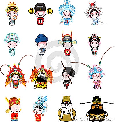 Beijing Opera Cartoon Stock Images - Image: 7015054