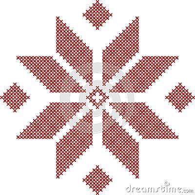 Belarusian Traditional Embroidered Pattern Vector Illustration ...
