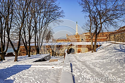 Belgrade Fortress An Winter Stock Photo - Image: 40154986