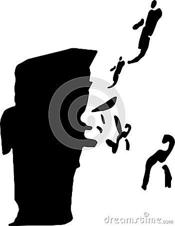 Belize Belize Silhouette Map With Transparent Background Vector ...