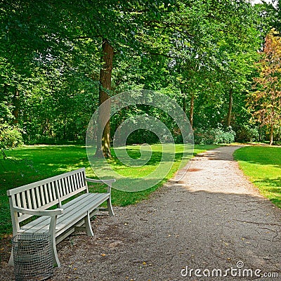 Walking path through park stock photo. Image of outdoors - 31673712