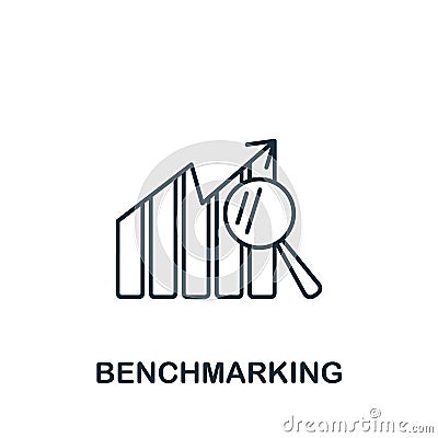 Benchmarking Icon. Monochrome Simple Business Intelligence Icon For ...