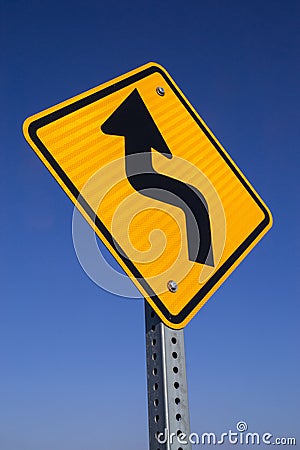 Bend In Road Sign. Stock Photo | CartoonDealer.com #49807638