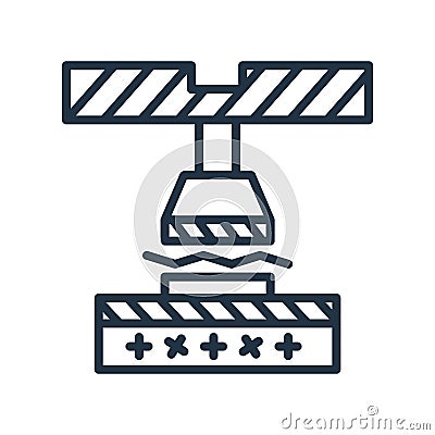 Bending Icon Vector Isolated On White Background, Bending Sign ...