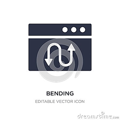Bending Icon On White Background. Simple Element Illustration From UI ...