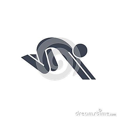 Bending Over Icon Cartoon Vector | CartoonDealer.com #348614551