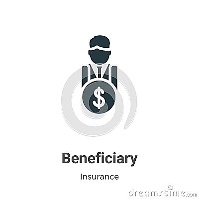 Beneficiary Vector Icon On White Background. Flat Vector Beneficiary ...