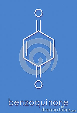 Benzoquinone Quinone, Para-benzoquinone Molecule. Skeletal Formula ...