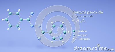 Benzoyl Peroxide, Molecular Structures, Organic Peroxide, 3d Model ...