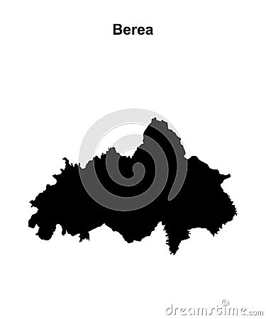 Berea Outline Map Vector Illustration | CartoonDealer.com #360474094
