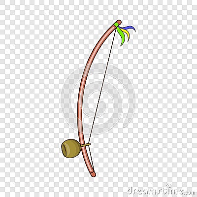 Berimbau, Percussion Instrument Icon Cartoon Style Vector Illustration ...