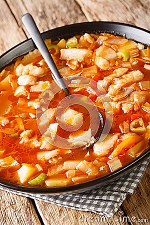 Bermuda Fish Chowder Closeup In The Plate. Vertical Stock Photography ...