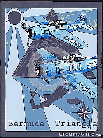 Bermuda Triangle Illustration | CartoonDealer.com #252880561