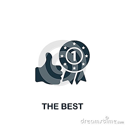 The Best Icon. Monochrome Simple Success Icon For Templates, Web Design ...