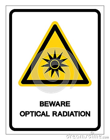 Beware Optical Radiation Symbol ,Vector Illustration, Isolate On White ...