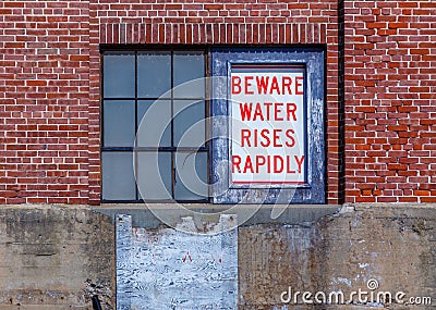 Beware Water Safety Sign Stock Photo | CartoonDealer.com #51289056
