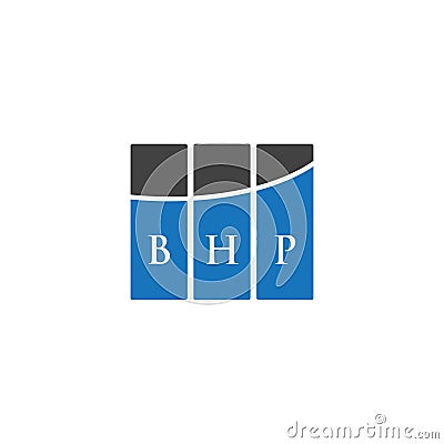 BHP Letter Logo Design On BLACK Background. BHP Creative Initials ...