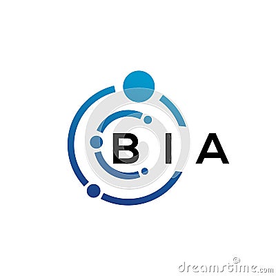BIA Letter Logo Design On White Background. BIA Creative Initials ...
