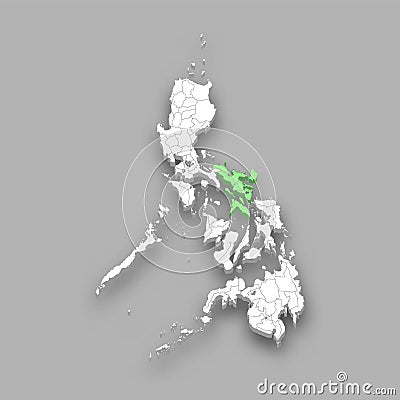 Bicol Region Location Within Philippines Map Cartoon Vector ...