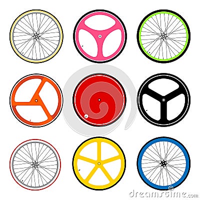 Bicycle Wheel Cartoon Vector | CartoonDealer.com #45424983