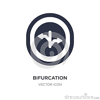 Bifurcation Icon On White Background. Simple Element Illustration From ...