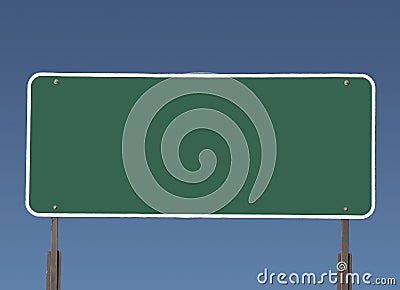 Green Highway Sign Template