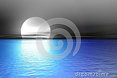 Big Blue Moon Stock Photos - Image: 888073