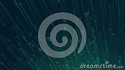 Big Data Flow Data Analysis Cloud Computing with Binary Code Stock Footage - Video of chain ...