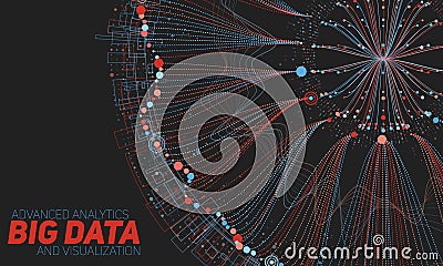 Big Data Round Visualization. Futuristic Infographic. Information Aesthetic Design. Visual Data ...