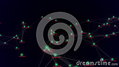 Big Data Visualization. Computer Code. Data Networks. Concept of Digital Communication. Visual ...