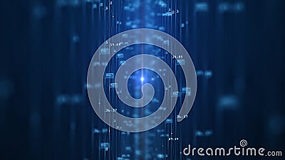 Big Data Visualization Concept. Machine Learning Algorithms. Analysis ...