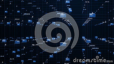 Big Data Visualization Concept. Machine Learning Algorithms. Analysis Of Information. Technology ...