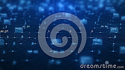 Big Data Visualization Concept. Machine Learning Algorithms. Analysis ...