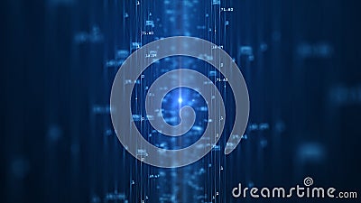 Big Data Visualization Concept. Machine Learning Algorithms. Analysis Of Information. Technology ...