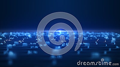 Big Data Visualization Concept. Machine Learning Algorithms. Analysis Of Information. Technology ...