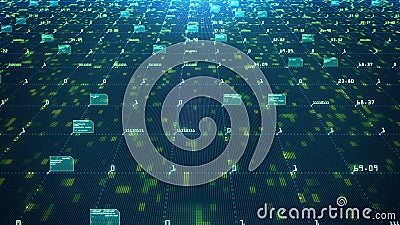 Big Data Visualization Concept. Machine Learning Algorithms. Analysis Of Information. Technology ...