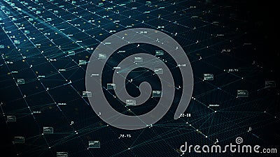 Big Data Visualization Concept. Machine Learning Algorithms. Analysis Of Information. Technology ...