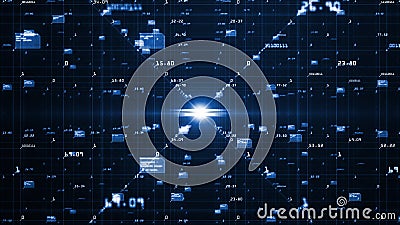 Big Data Visualization Concept. Machine Learning Algorithms. Analysis ...