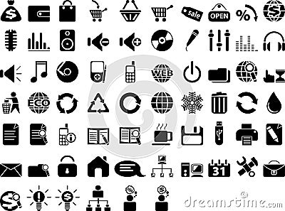 Big Icon Set Stock Photos - Image: 11298893