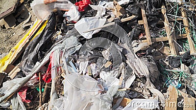 Big Piles of Garbage. Empty Bottles, Plastic in the Waste Dump ...