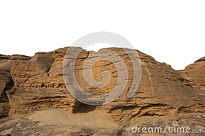 Big Rock Isolated On The White Background,a Large Pile Of Rocks ...