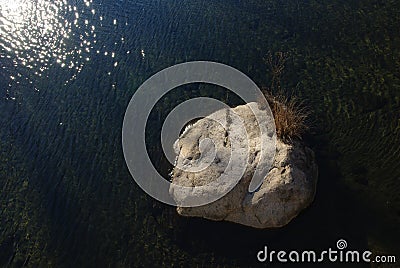 A Big Rock In Water Stock Photos - Image: 22928963