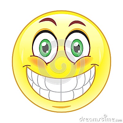 Big Smile Emoticon Stock Vector - Image: 49694866