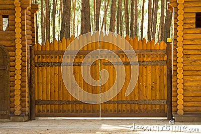 Big Wood Gates Royalty Free Stock Photos - Image: 14882678
