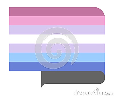 BiGender Pride Flag Cartoon Vector | CartoonDealer.com #222061679