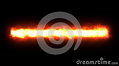 Bight Line In Flames Isolated On A Dark Background Stock Photography ...